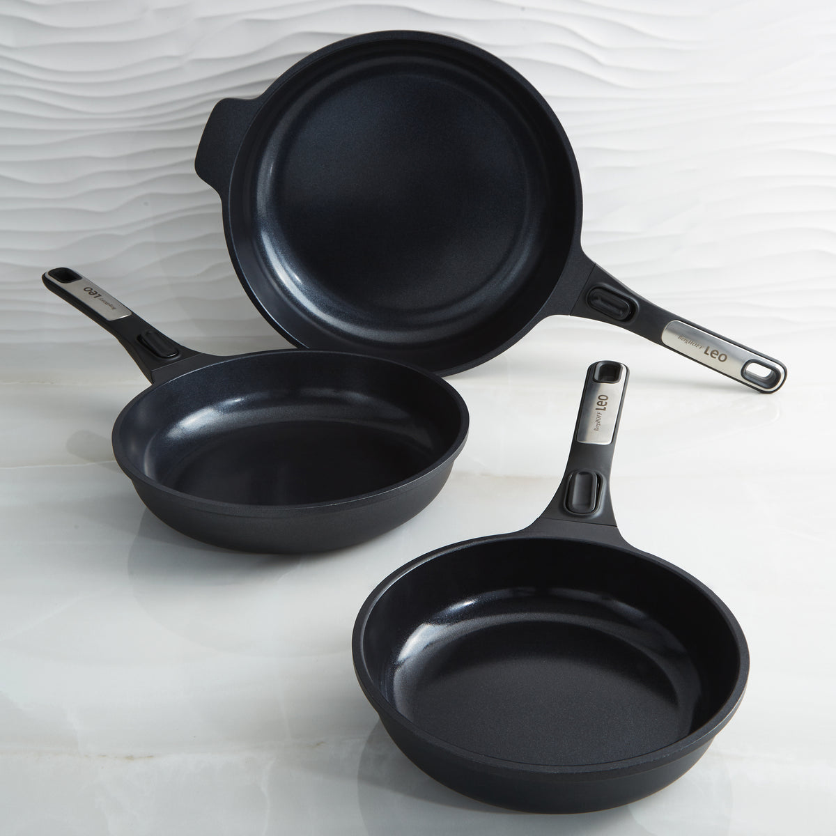 Phantom 3Pc Nonstick Ceramic Fry Pan Set, Recycled — BergHOFF