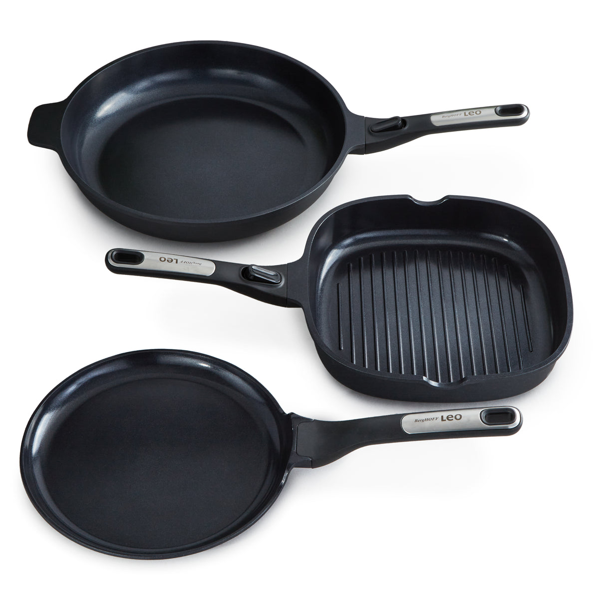 Phantom 3Pc Nonstick Ceramic Cookware Set, Recycled — BergHOFF
