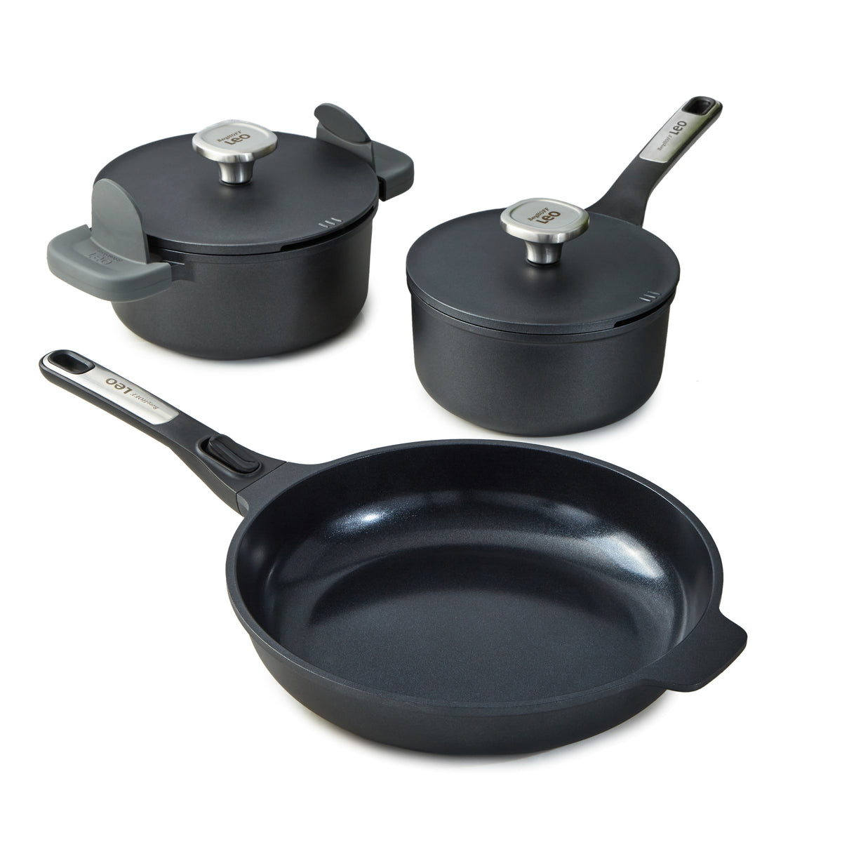 Phantom 5Pc Nonstick Ceramic Cookware Set, Recycled — BergHOFF