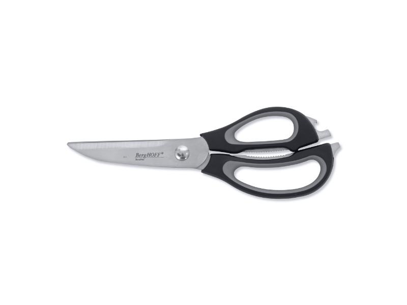 Essentials 8.5" Stainless Steel Kitchen Scissors with Integrated Bottle ...