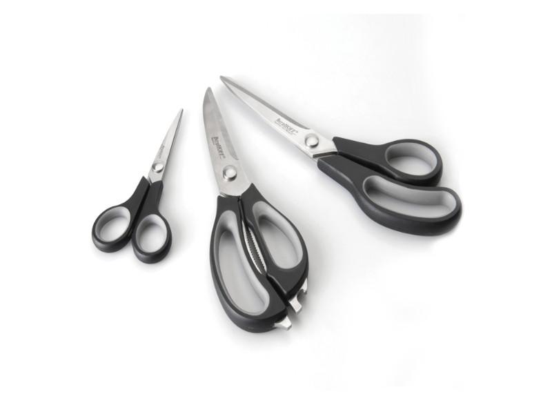 Essentials 3Pc Stainless Steel Kitchen Scissor Set, Black — BergHOFF
